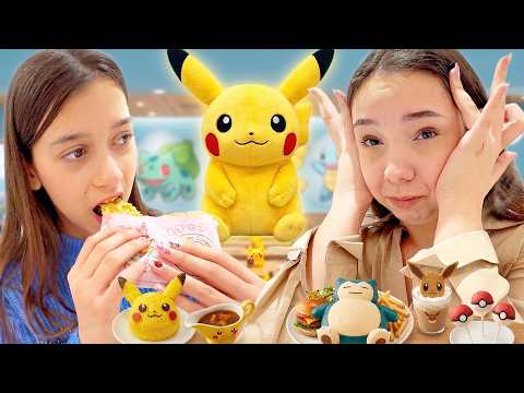 MÂNCĂM la RESTAURANTUL PIKACHU din TOKYO 😱 Reacția Marei și a Teodorei