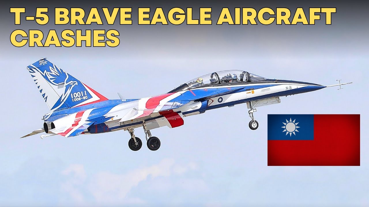 T-5 Brave Eagle training aircraft crashes - YouTube