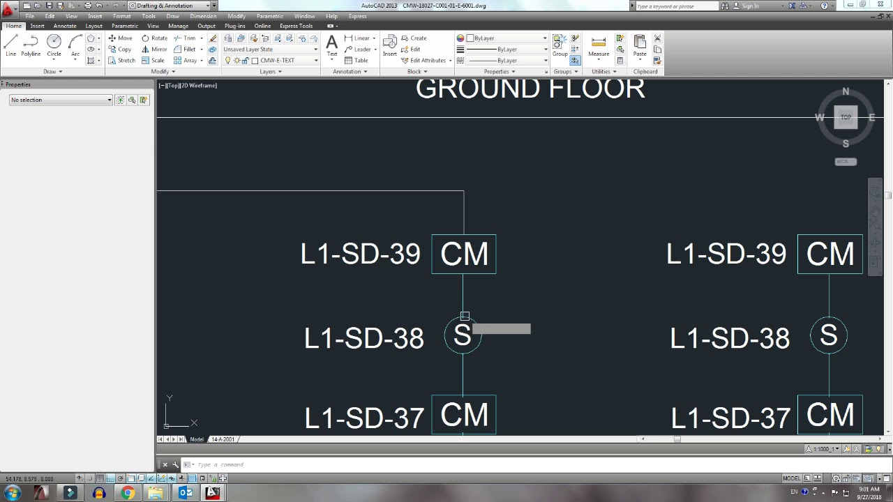 How to Make Fire Alarm Schematic Diagram-Autocad student - YouTube