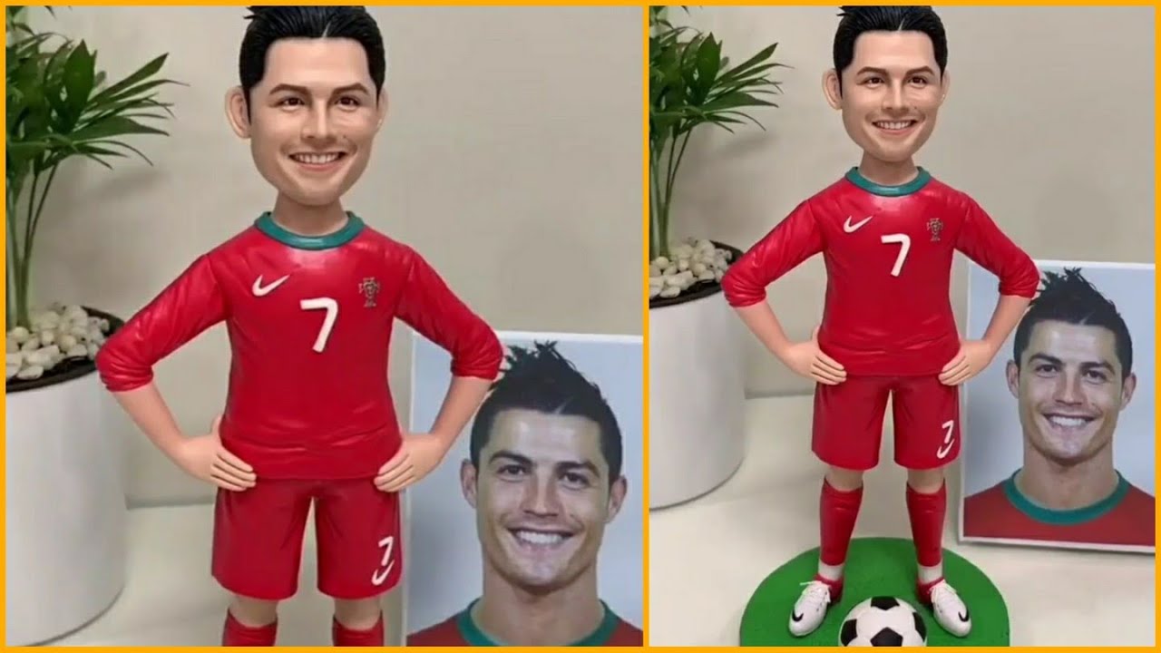 Cristian Ronaldo Clay Sculrture||Football Player. - YouTube