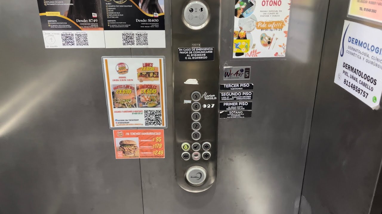 Elevador KONE Ecodisc de Tracción en Plaza Cumbres del Sol en Monterrey ...