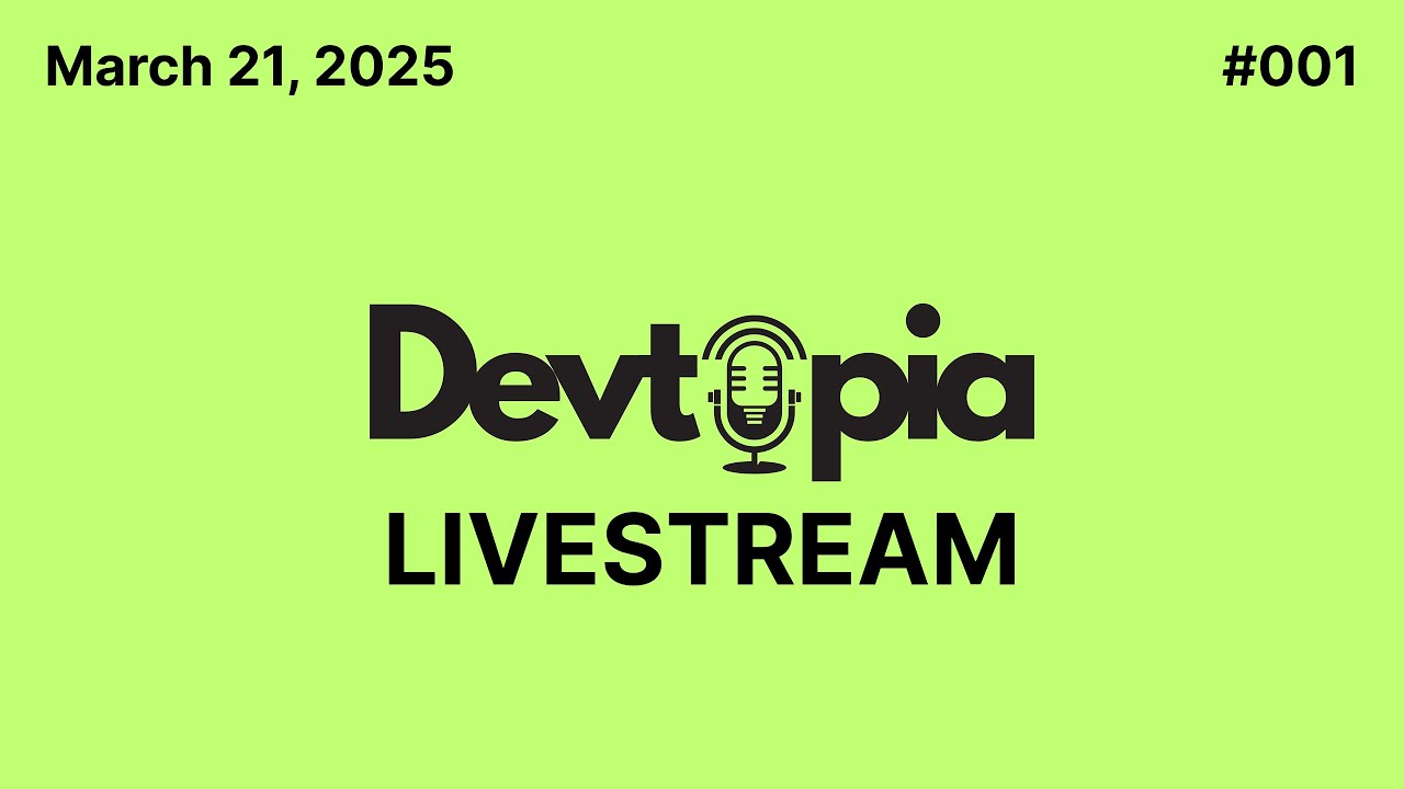 Devtopia Stream EP01 - YouTube