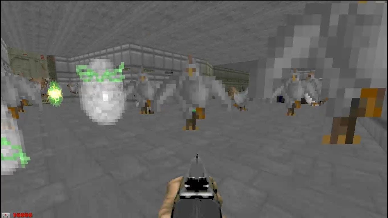 DOOM MOD Chickens Everywhere !!! CHICKEN WAD By Jeff Patch - YouTube
