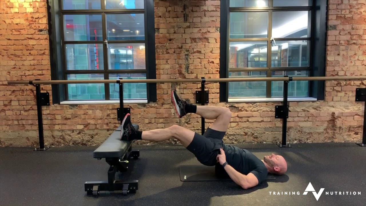 Single leg hamstring bridge - YouTube