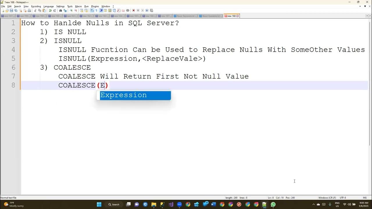 How To Handle Nulls Youtube