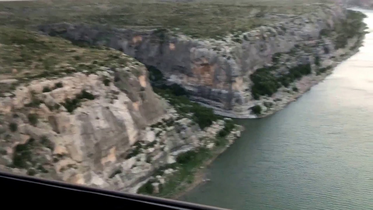 Sunset Limited Amtrak train above the Pecos River crossing - YouTube