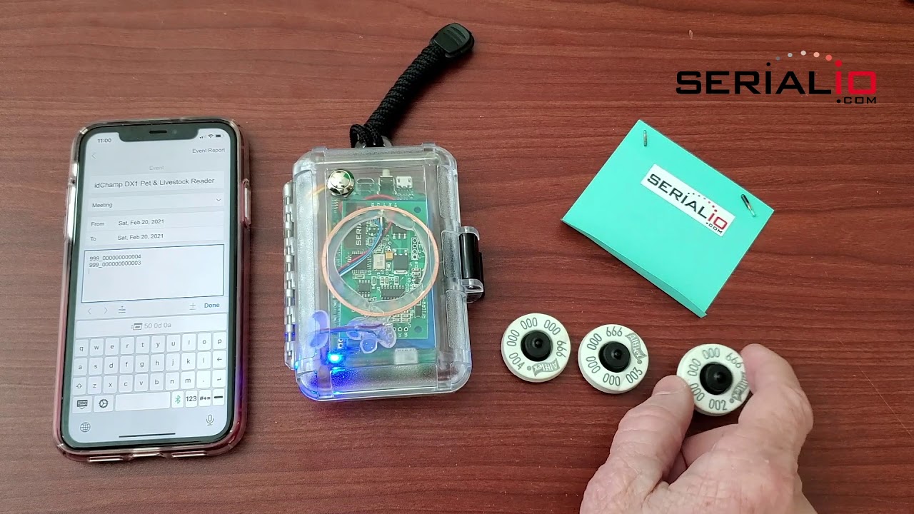Wireless Pet & Livestock RFID Reader iPhone & More 134.2 kHz - YouTube