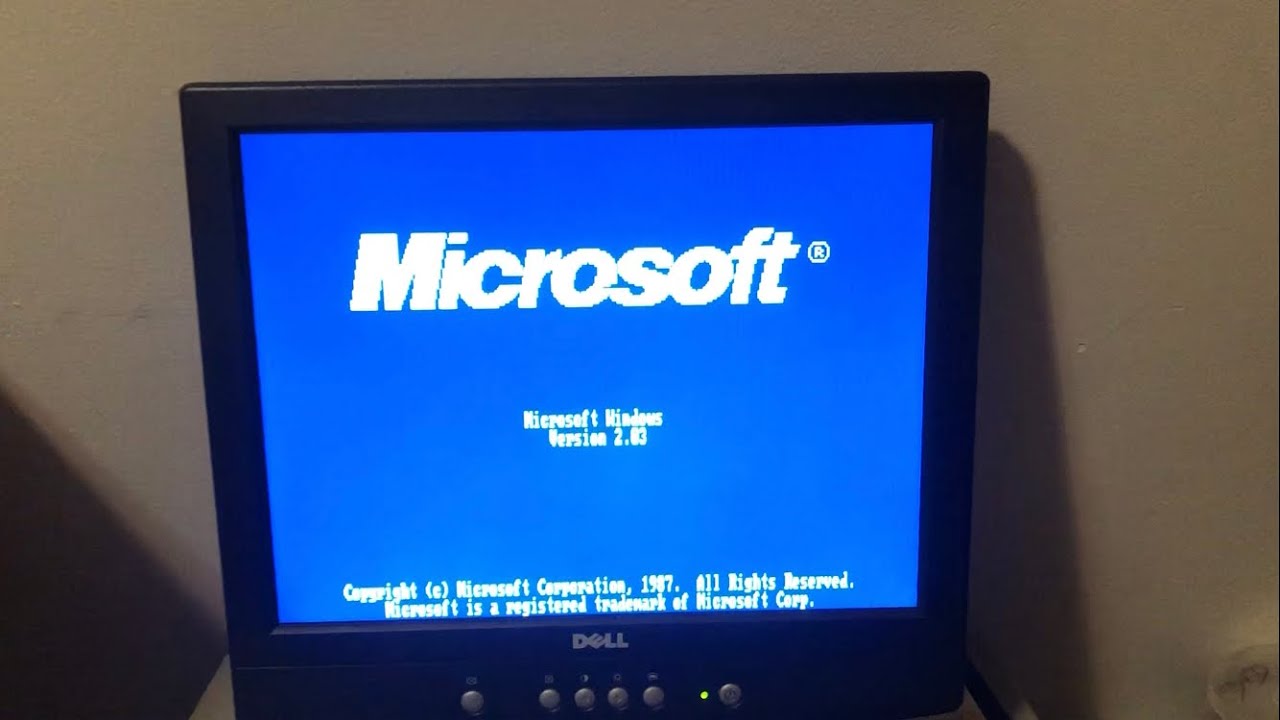 Windows 2.03 Startup - YouTube