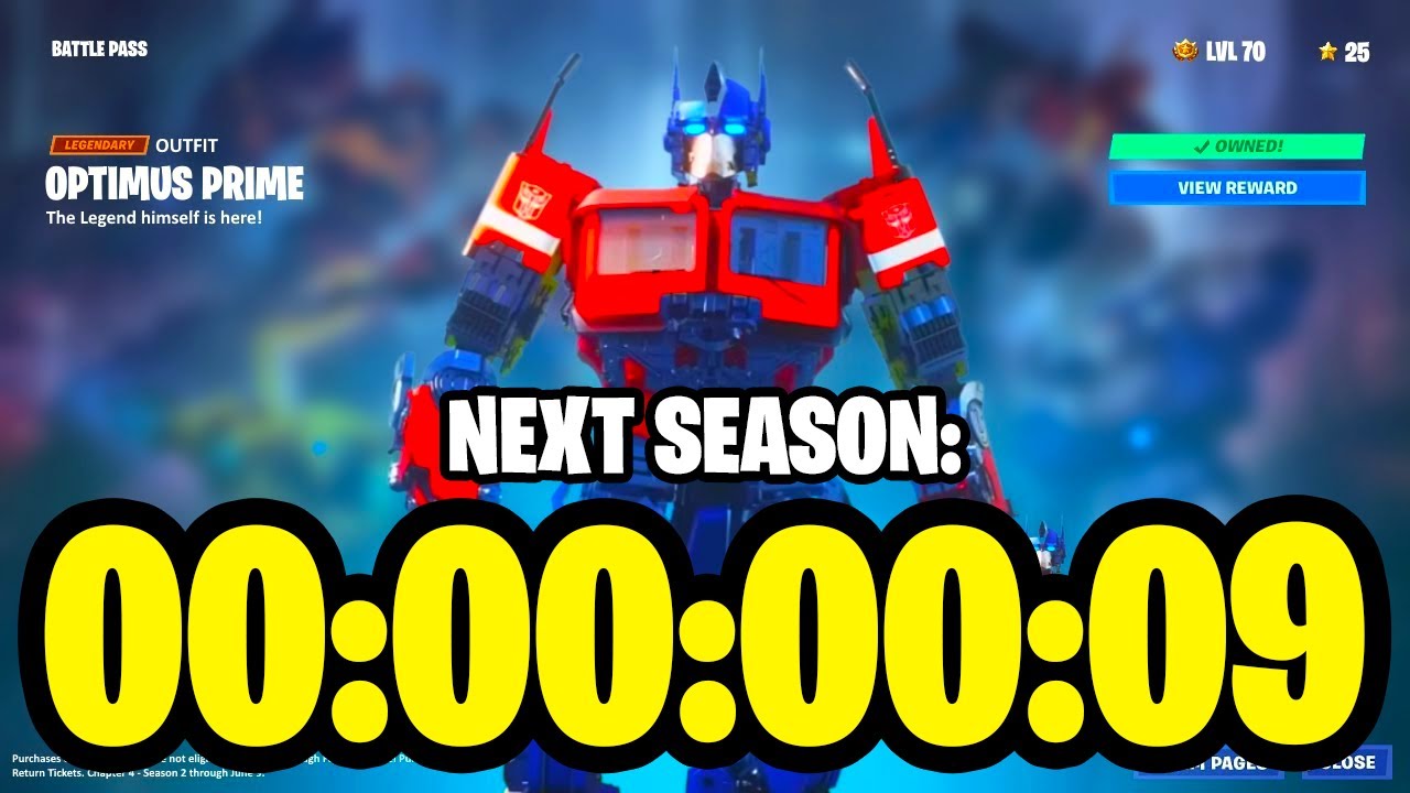 FORTNITE CHAPTER 4 SEASON 3 LIVE COUNTDOWN! - YouTube