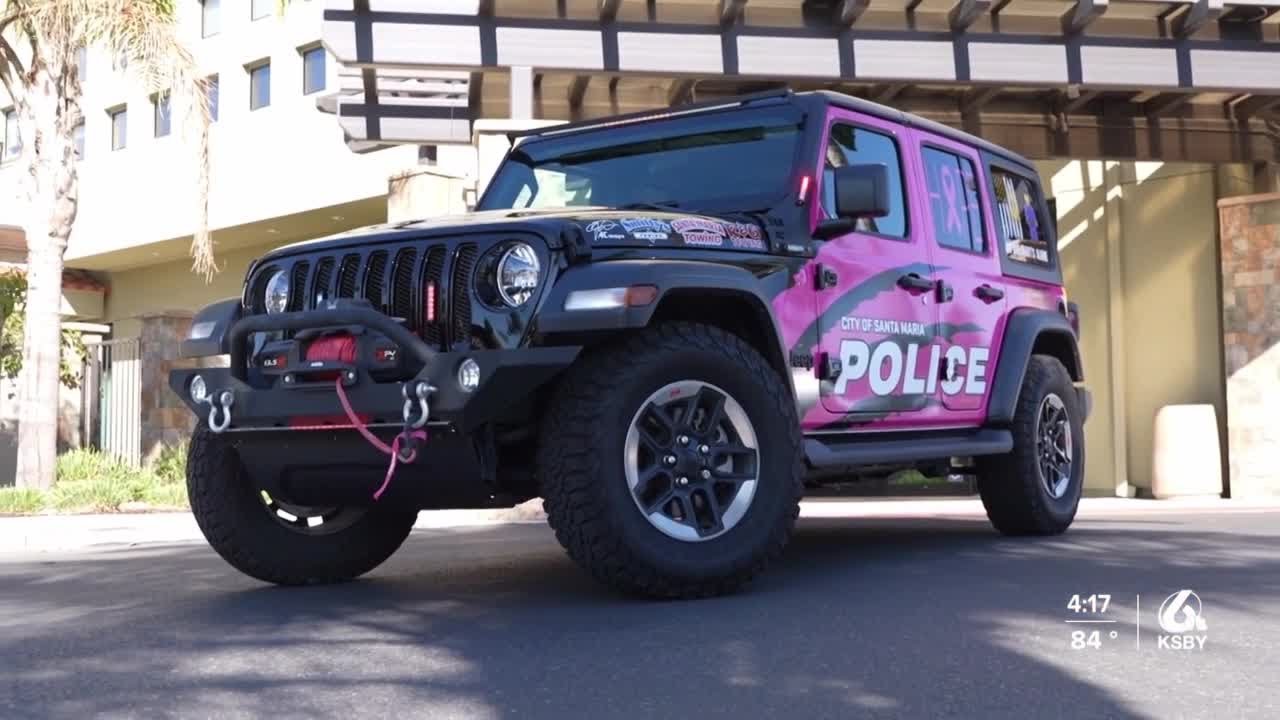 Pink is the new black for one local police department - YouTube