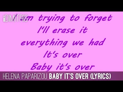 Helena Paparizou - Baby It's Over (Lyrics)