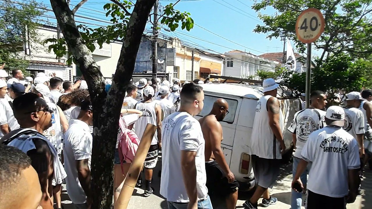 Chegada da ⭐TORCIDA JOVEM DO SANTOS⭐ para o clássico - SANTOS (0) X ...