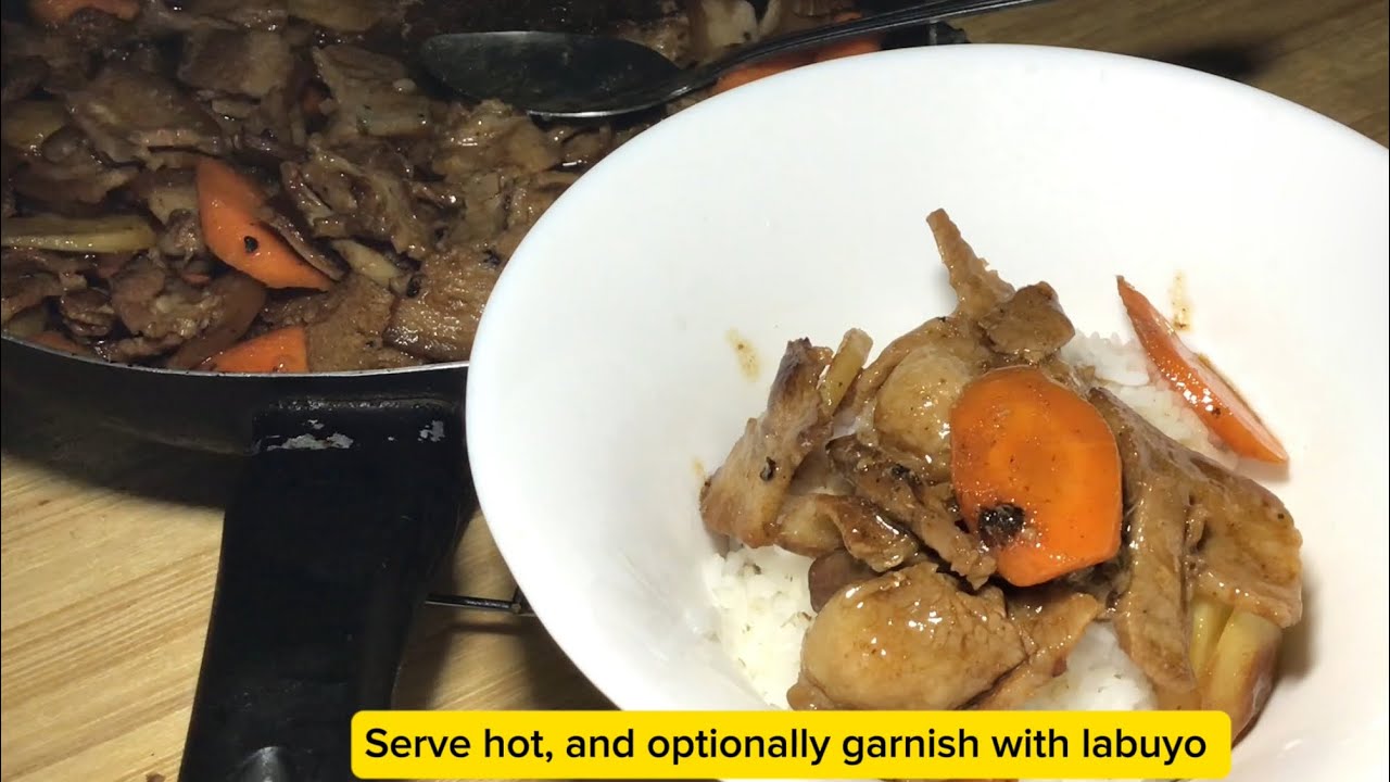 Marinated bacon with buttery potatoes and carrots| Ulam serye - YouTube