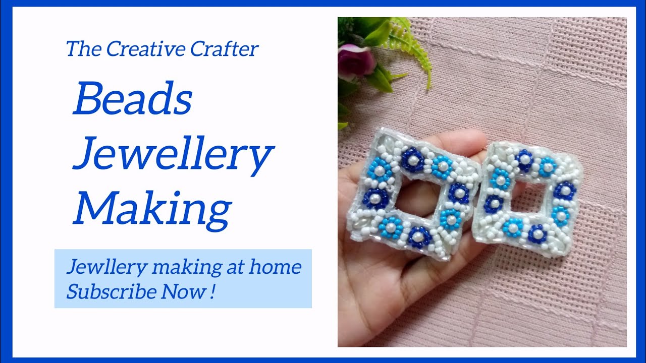 Handmade Beads jewllery making at home || Handmade Earrings || Diy ...