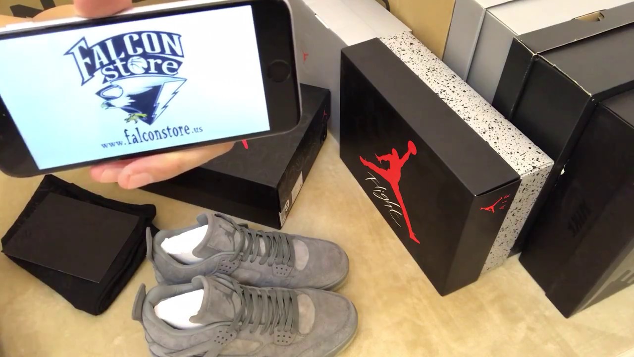 Kwas x Nike Air Jordan 4 “Cool Grey”（Real）from www.falconstore.us - YouTube
