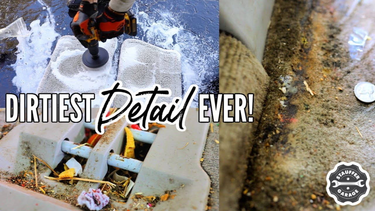 DEEP CLEANING The Nastiest SUV Ever! Complete Disaster Car Detailing ...