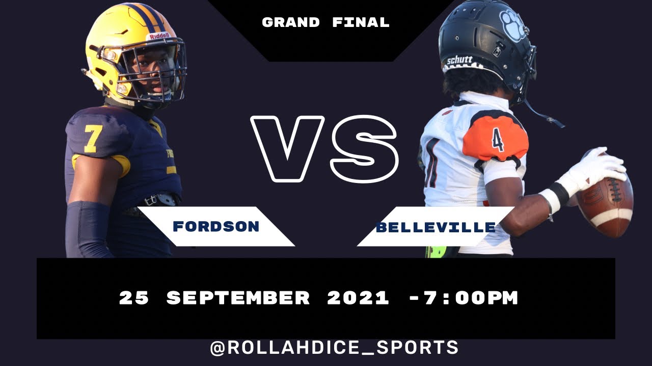 Dearborn Fordson Tractors vs. Belleville Tigers Michigan High School ...