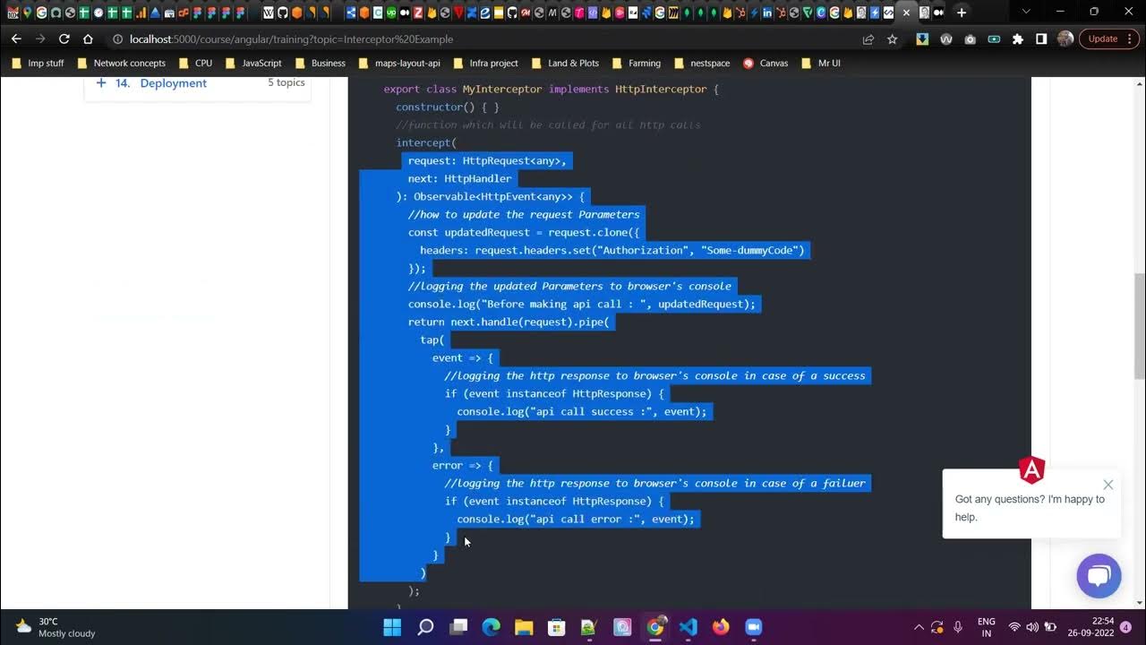 Angular Training For Beginners | Angular Interceptor Examples, App Deployment in Apache Server ...