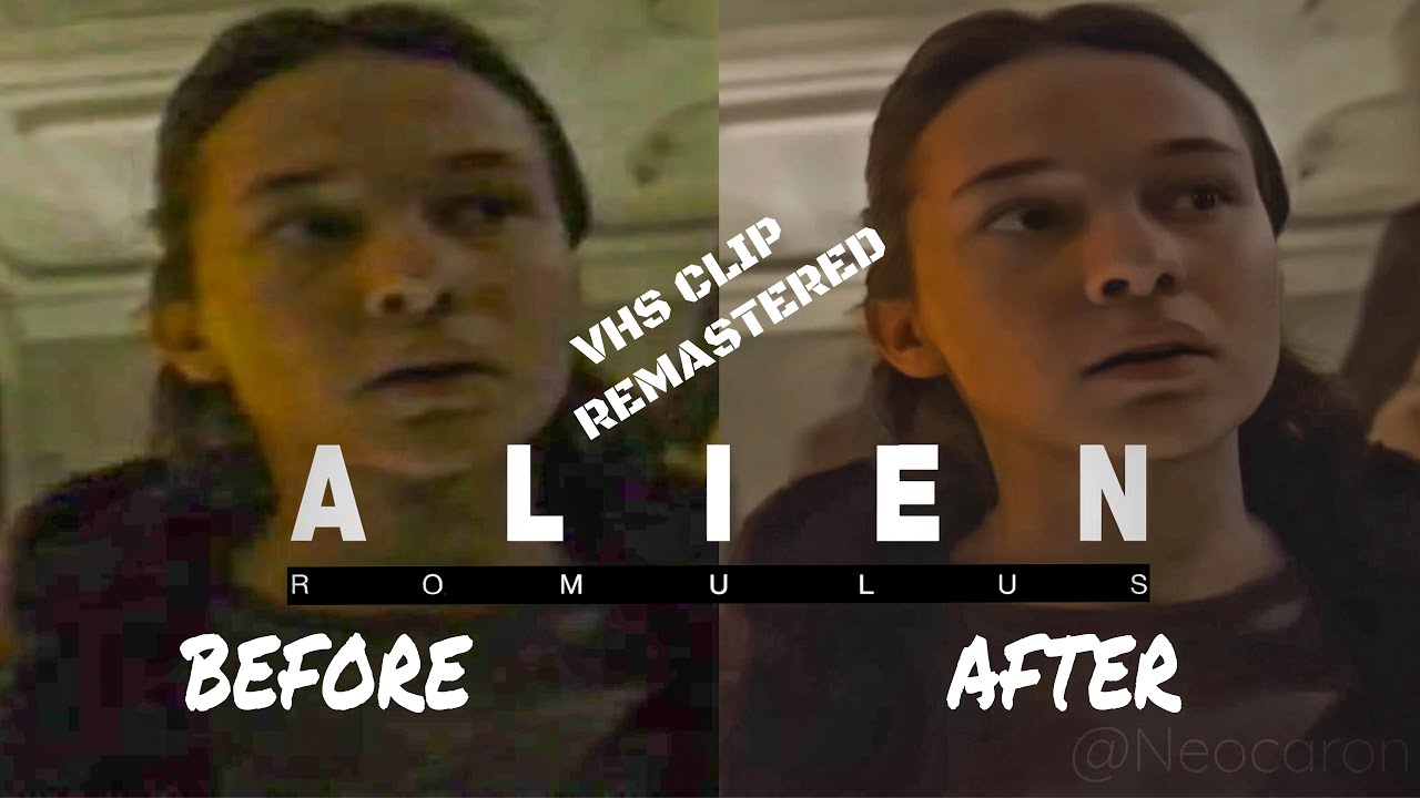 [4K Remaster] Alien Romulus VHS Movie Clip (comparison included) - YouTube