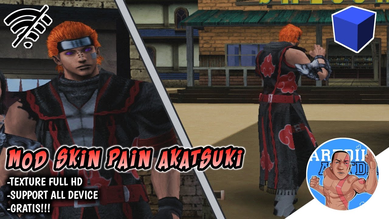 PAIN AKATSUKI MOD COSTUME GENE GOD HAND AETHERSX2 ANDROID OFFLINE - YouTube
