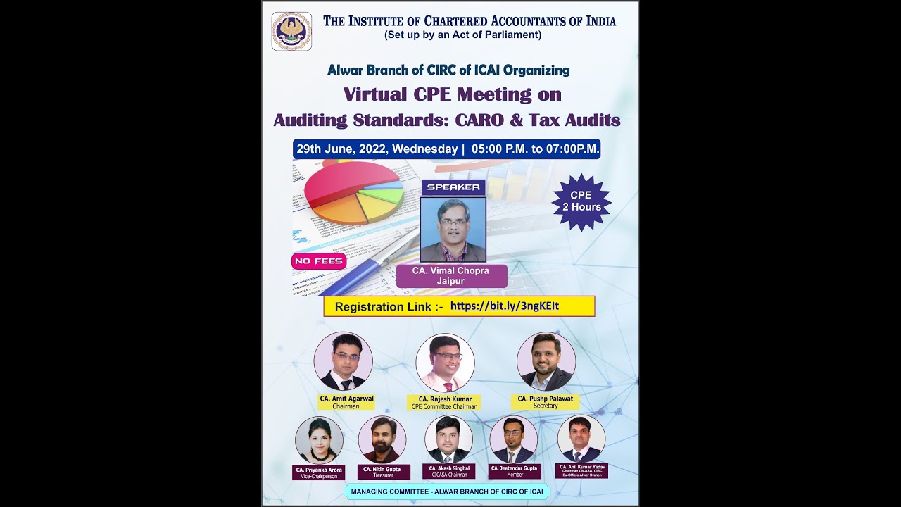 Virtual CPE Meeting on Auditing Standards: CARO & Tax Audits - YouTube