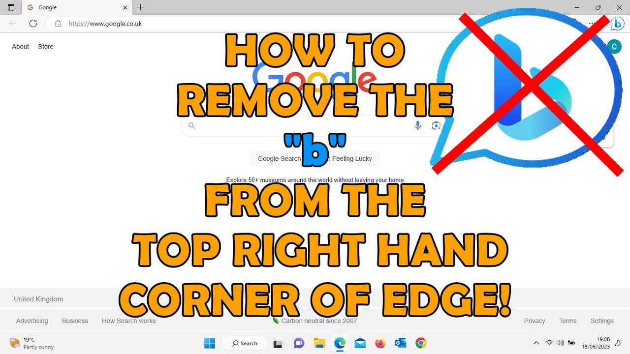 How to Remove the Bing Logo from Microsoft Edge - YouTube