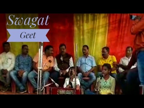 🙏🏻🙏🏻Swagat Geet prastut karte hue Srishti Sweta and Rajshri in Kali ...
