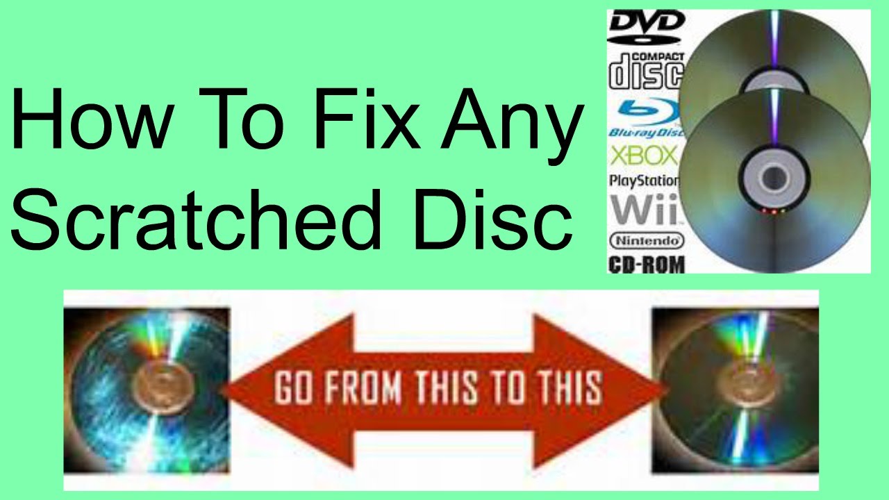 How To Fix Any Scratched Disc - YouTube