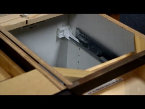 How Self-Centering Drawer Guides Work in Our Cornerstone Cabinet Line ...