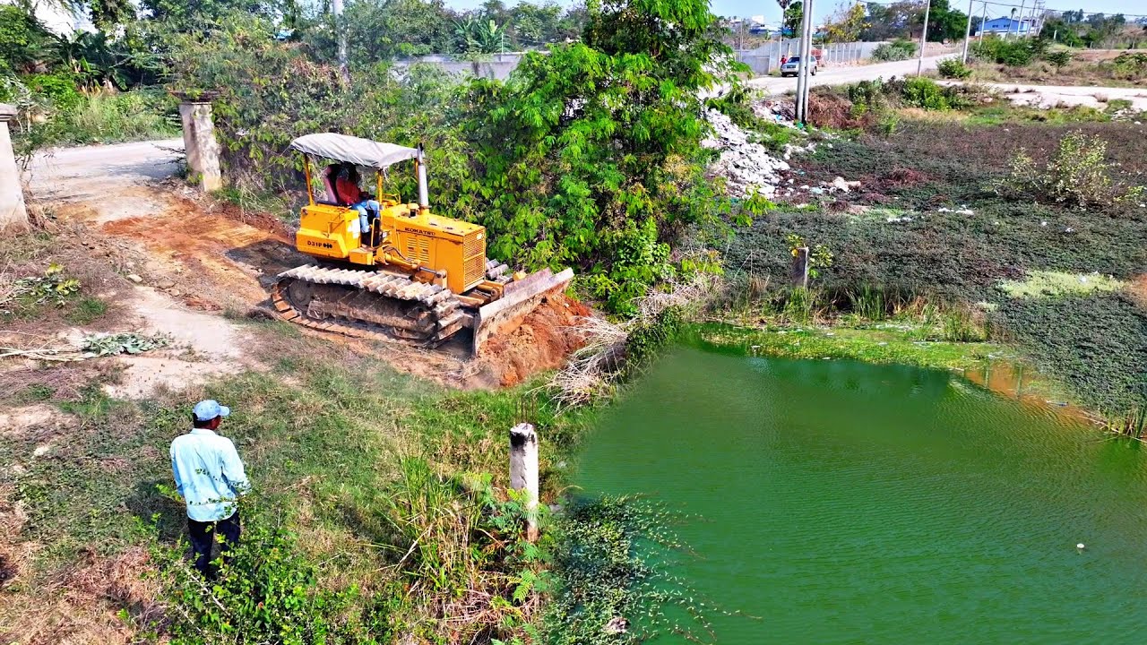 Wonderful New Project Skills Dozer D31P Bulldozer Pushing Forest - YouTube