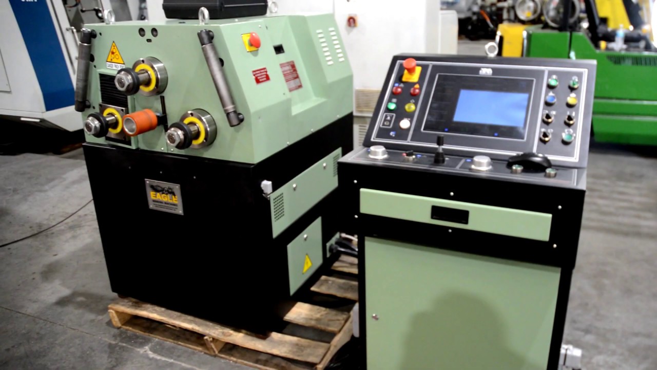 Eagle Bending BA 50 CNC Angle Bending Roll - YouTube