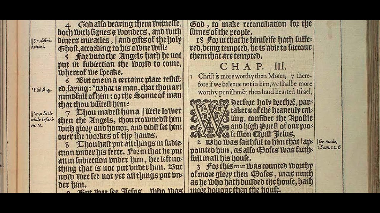 Hebrews Chapter 3 - YouTube