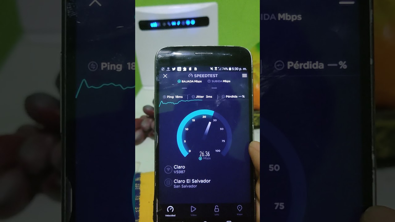 prueba de internet inalámbrico claro - YouTube