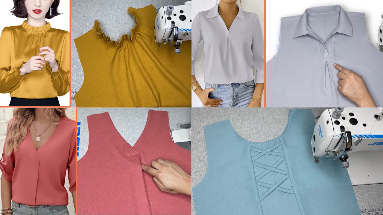 [4] Circle Neck Design and Blouse Sewing Techniques and Tips - YouTube