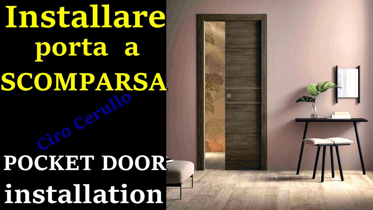Come installare una Porta a SCOMPARSA , Porta SCORREVOLE o porta a ...