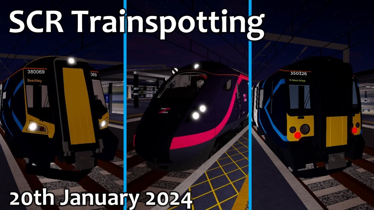 Trains At St. Helens Bridge 20/01/2024 - SCR Trainspotting - Roblox ...