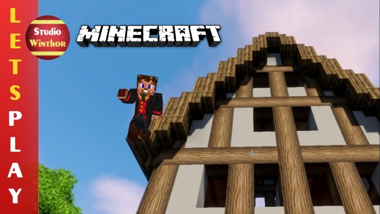Let's Play - Minecraft || Das. Dach. Ist. Fertig! Ab an den Innenausbau ...