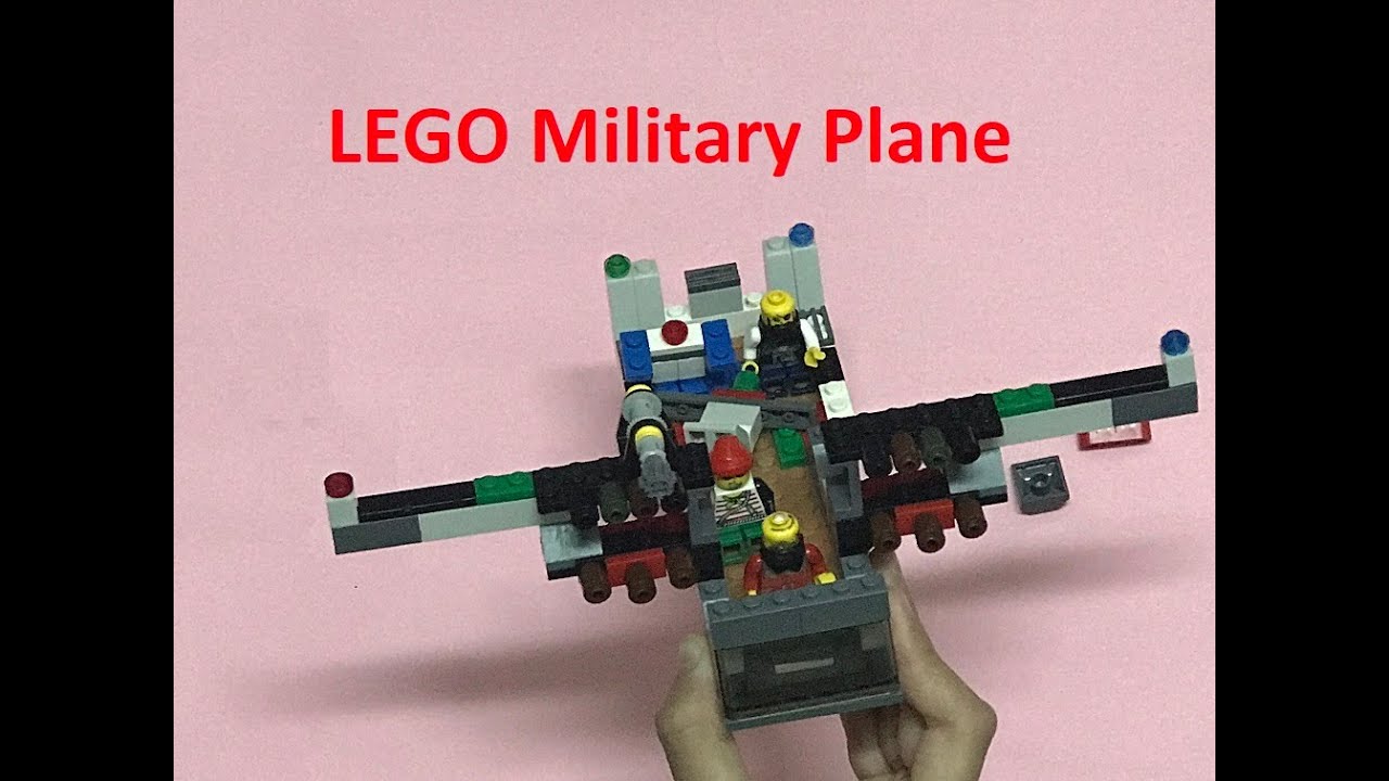 LEGO - How to make military plane with LEGO (step by step) - YouTube