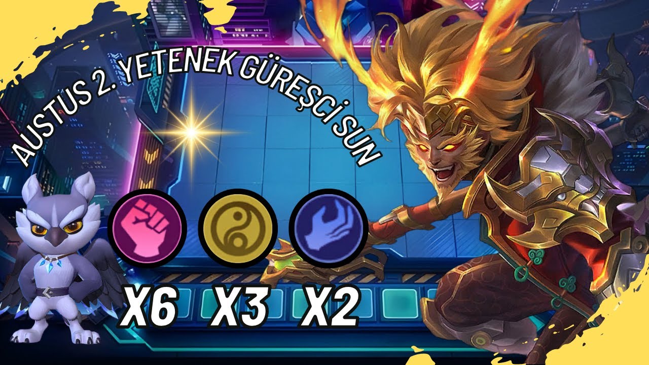 AUSTUS 2. YETENEK İLE GÜREŞCİ SUN / MLBB MAGIC CHESS MOBİLE LEGENDS ...