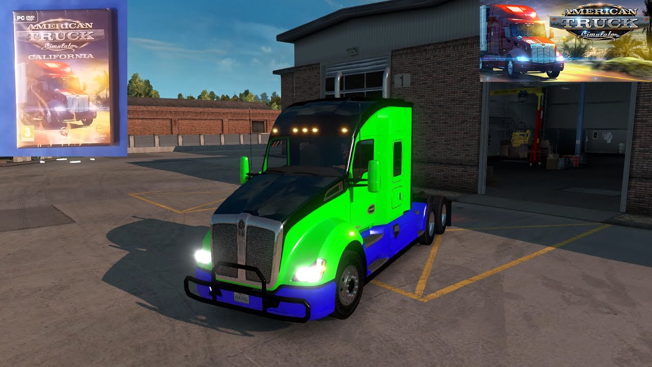 (ATS) American Truck Simulator 2016 Video Game Unboxing-Overview+RAW ...