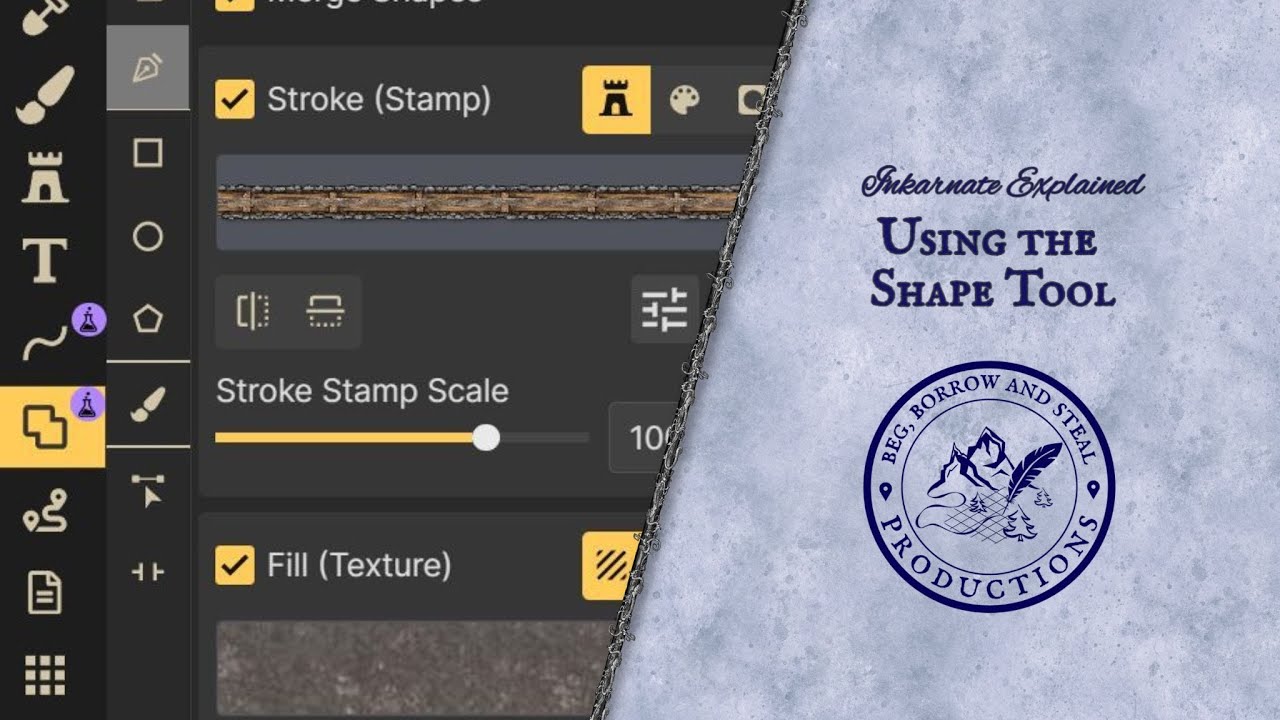 Everything you need to know about the SHAPE TOOL in Inkarnate - YouTube