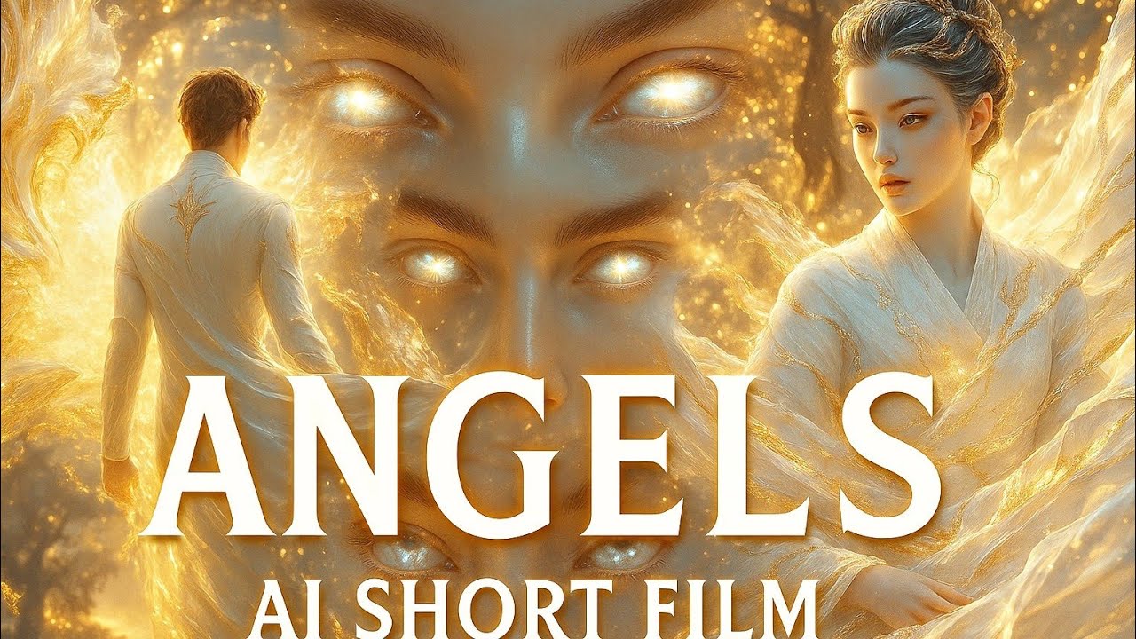 Seeing angels and heaven through the eyes of AI... a breathtaking scene ...