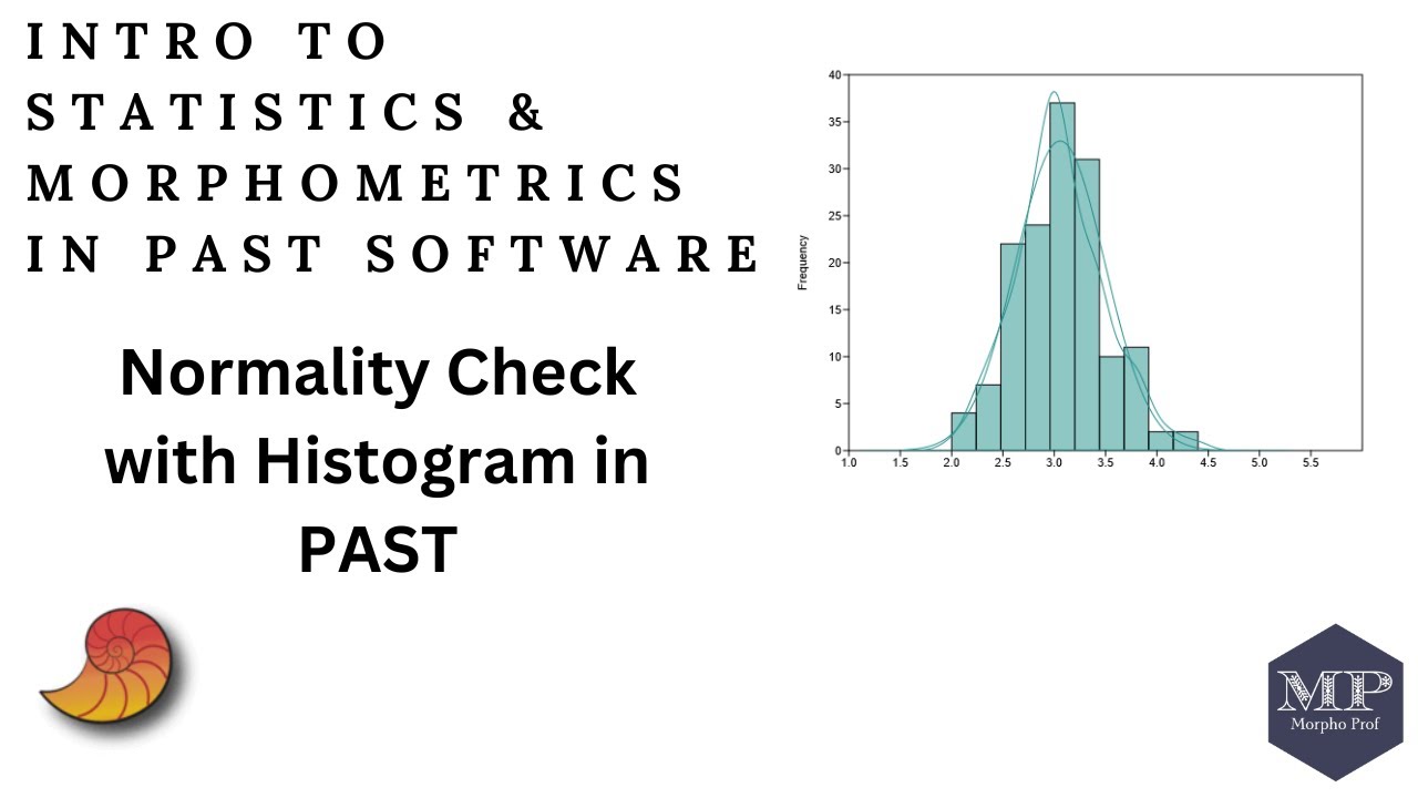 8. Normality Check using Histogram in PAST Software - YouTube