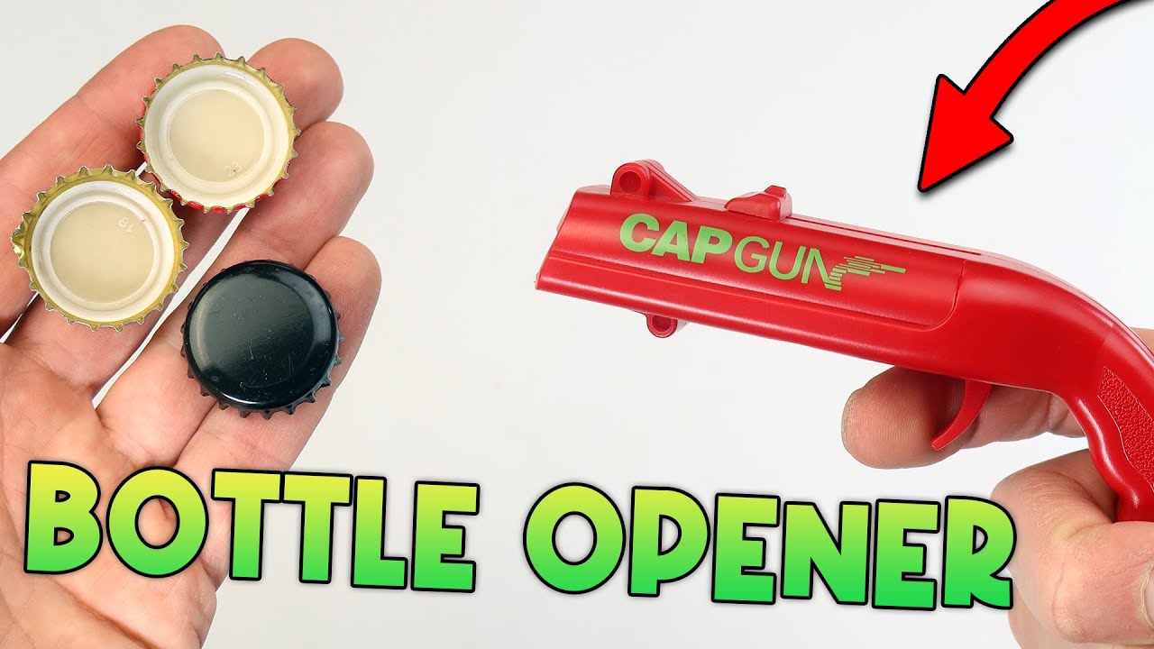 Cap Gun Bottle Opener Review and Test - Fun Gadget - YouTube
