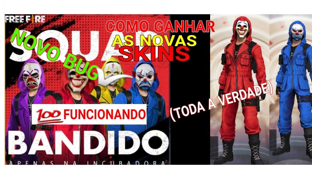 NOVO BUG COMO GANHAR SQUAD BANDIDO(FUNCIONANDO) - YouTube