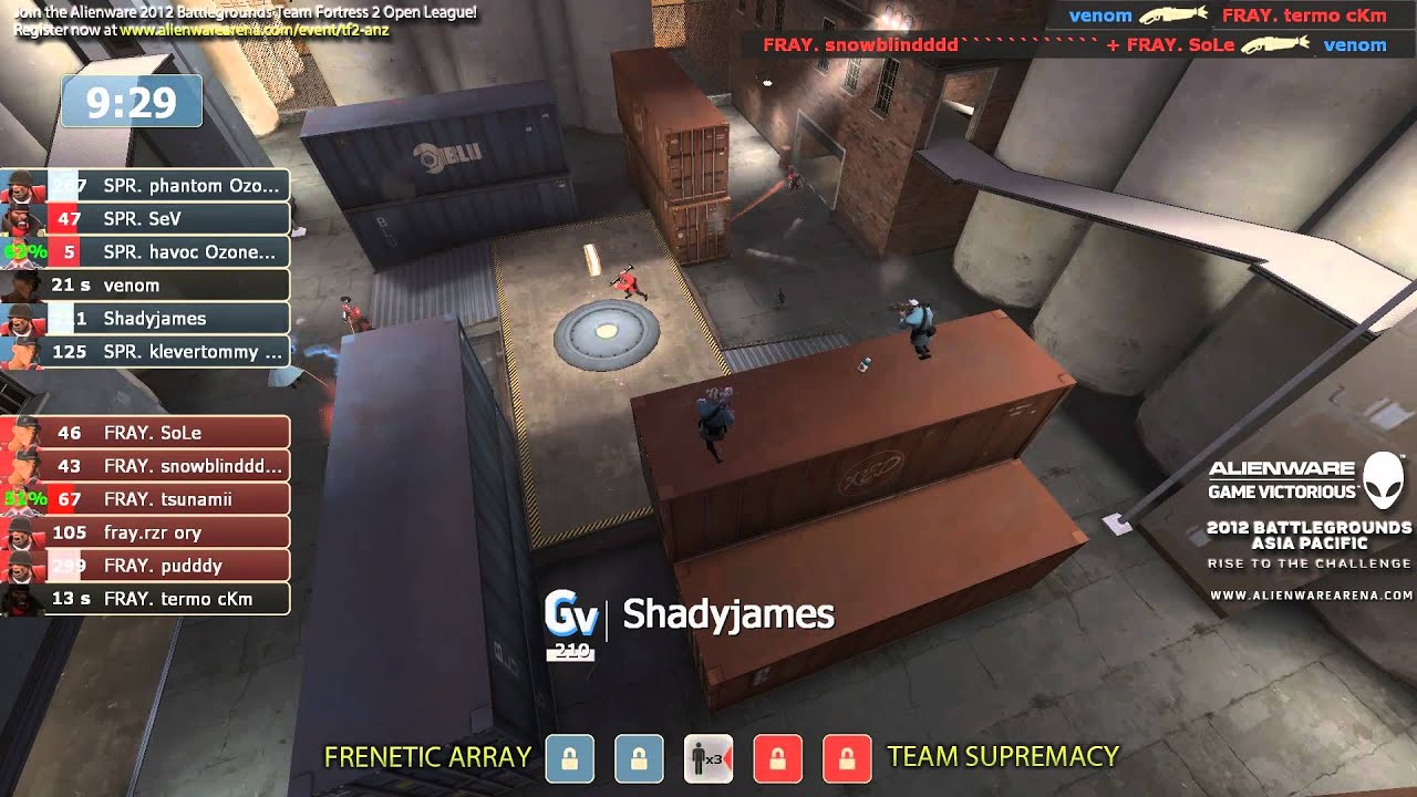 Alienware 3rd Place Final - Frenetic Array vs Team Supremacy - Map 2 ...