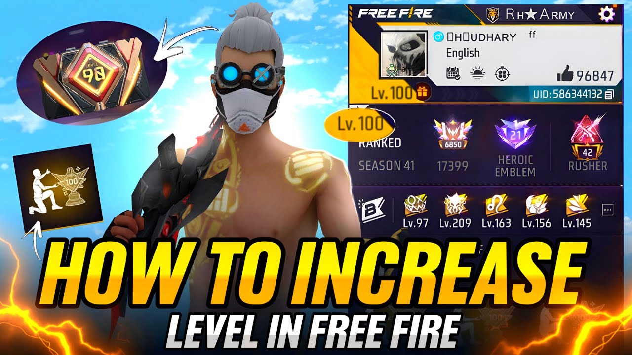 Free Fire 100X Fast Level Up Trick | How To Increase Your Level Very ...