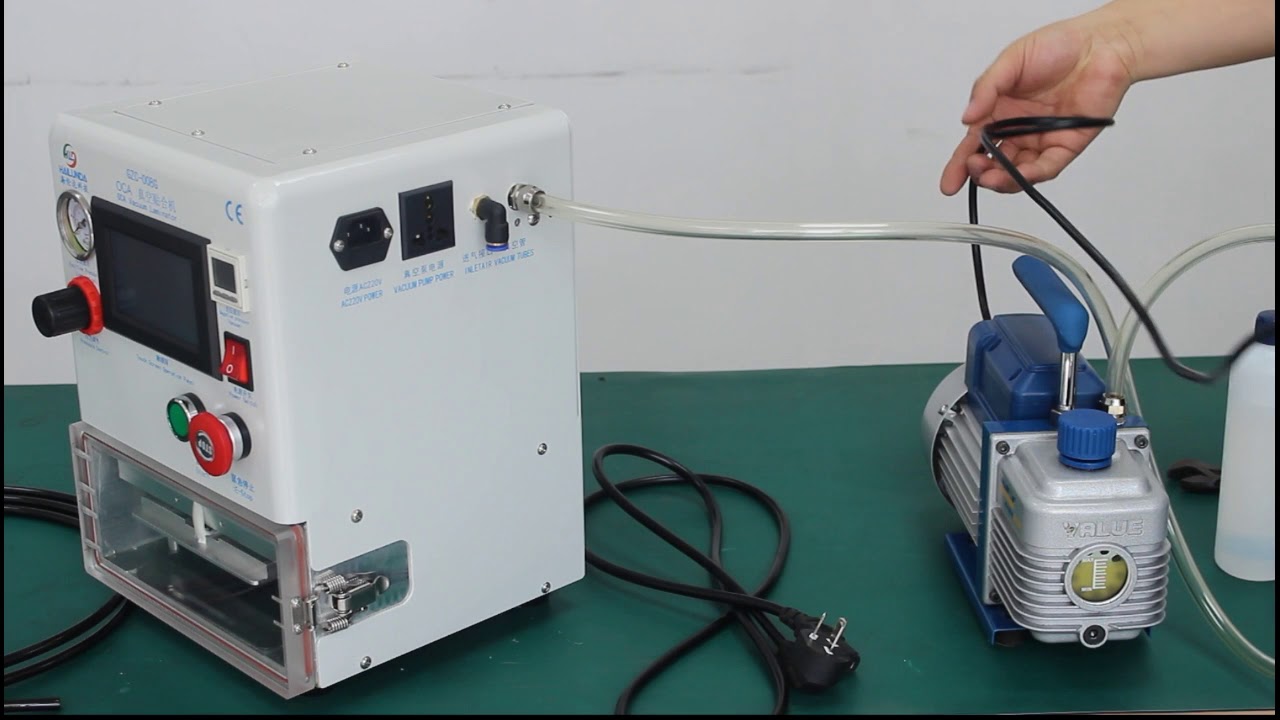 008G Edge curved screen laminating machine install demo - YouTube