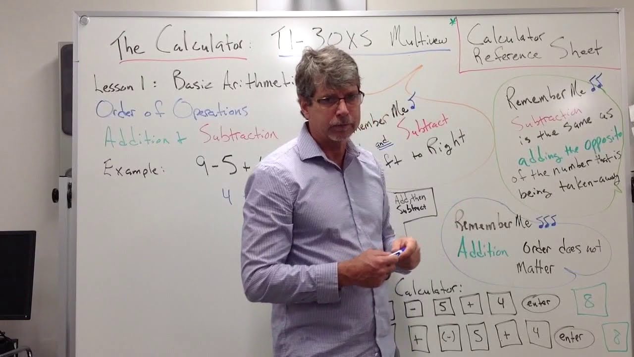GED Calculator: Lesson 1 Basic Arithmetic - YouTube