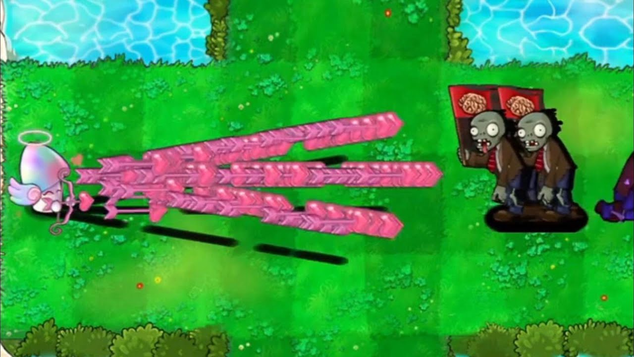 Plant attack speed increased by 1000 times VS500 flag-waving zombies ...